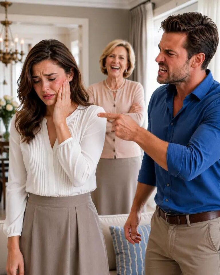 I argued with my mil…My husband ran over to me, sla:pped me, and ...